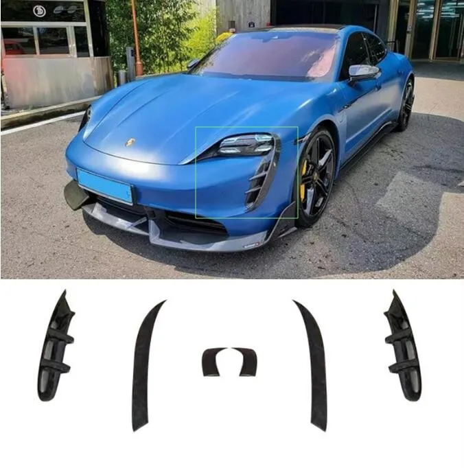 Real-Forging-Carbon-Fiber-Front-Bumper-Splitter-Flaps-Side-Aprons-Angle ...