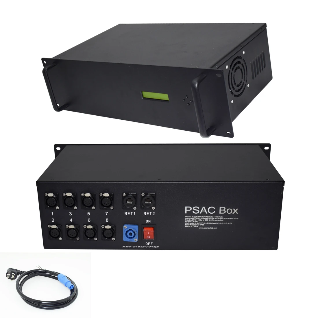 As_psac Box, 1400watts Power Supply And Artnet Controller 8outputs ...
