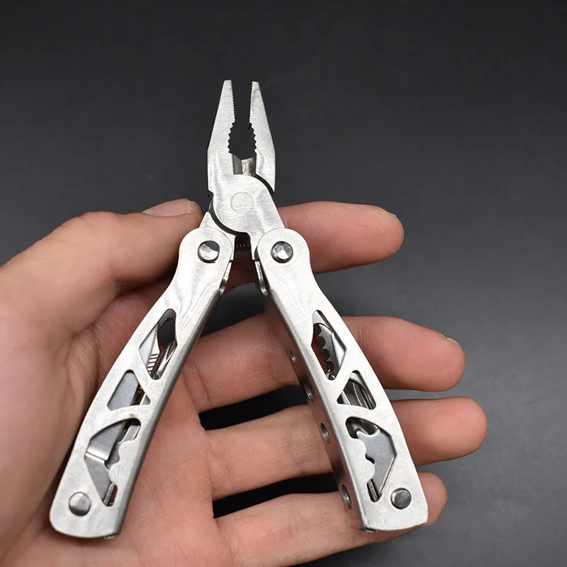 420 Edelstahl Falt zange im Freien Mini Klemme Kabel abisolierer Falz ...