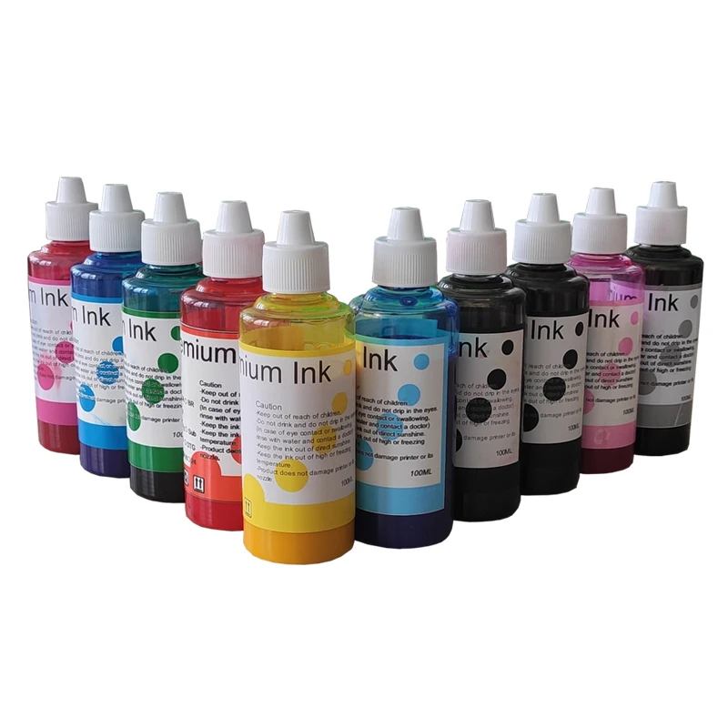 100ml-12-Colors-Premium-Water-based-Pigment-Ink-for-Canon-PRO-1000 ...