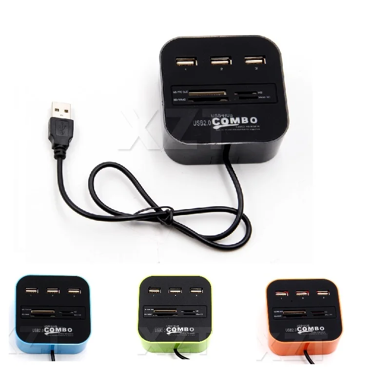 Multifunci-n-USB-HUB-Combo-todo-en-uno-USB-2-0-Micro-SD-lector-de ...