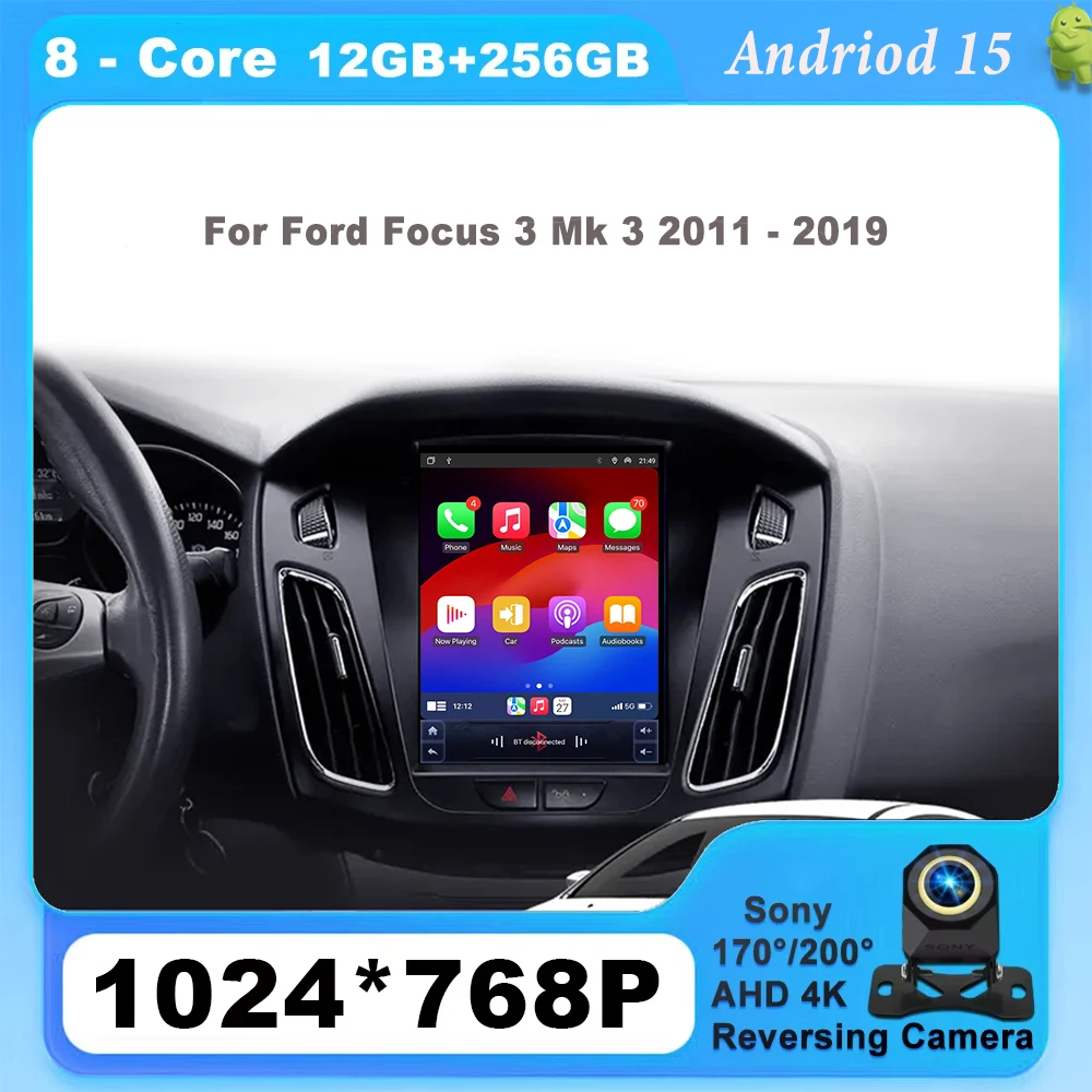 Android 15 For Ford Focus 3 Mk 3 2011 - 2019 Carplay Auto radio Car ...