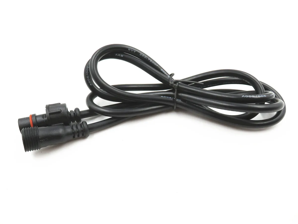 5ft-1-5m-3-core-round-cable-extension-cable-Black-IP67-waterproof ...