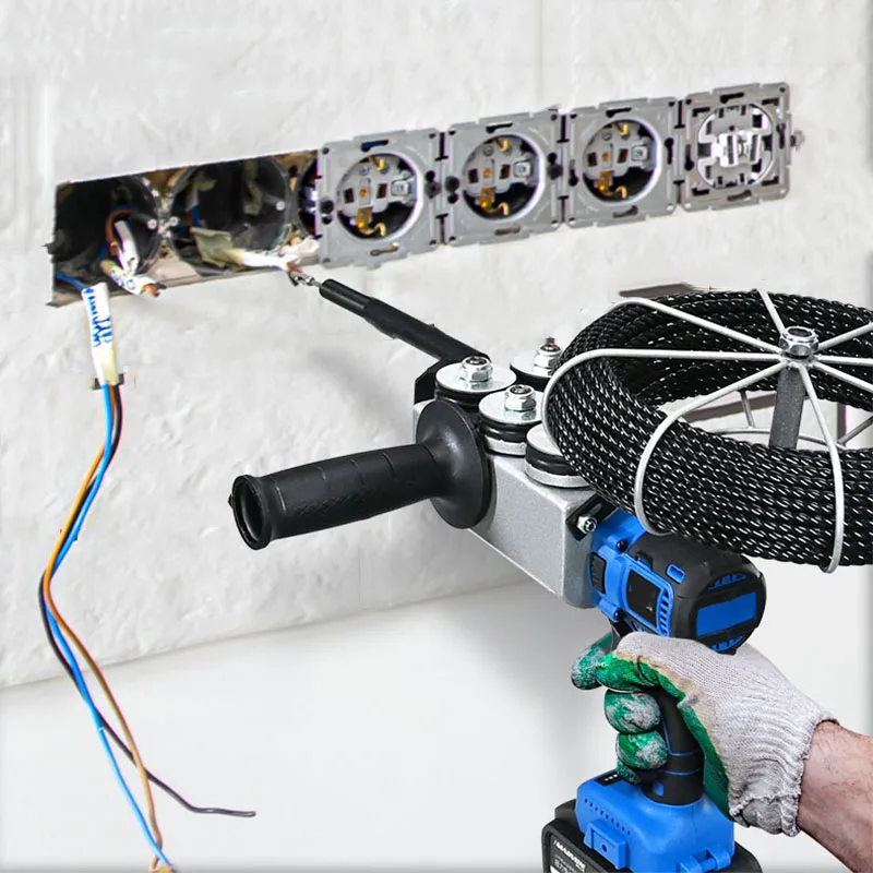 Automatic-Pull-Wire-Stringing-Machine-Cable-Push-Puller-Tools-Wall ...