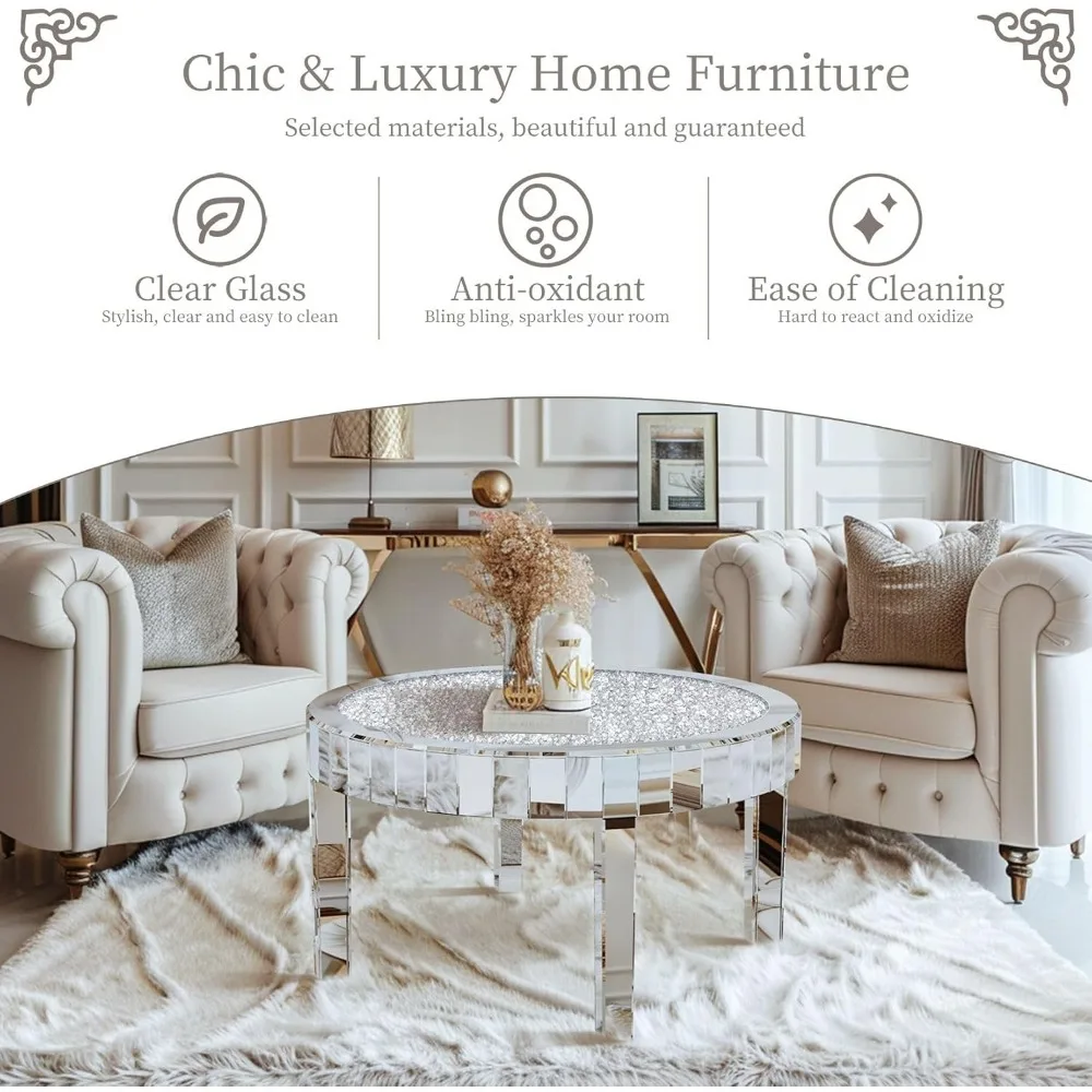 Large Crushed Diamond Table – Stylish Home Supply