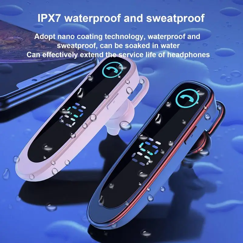 Single-Ear-Wireless-BluetoothHeadset-EarphoneLotus-Headphone-Hands-Free ...