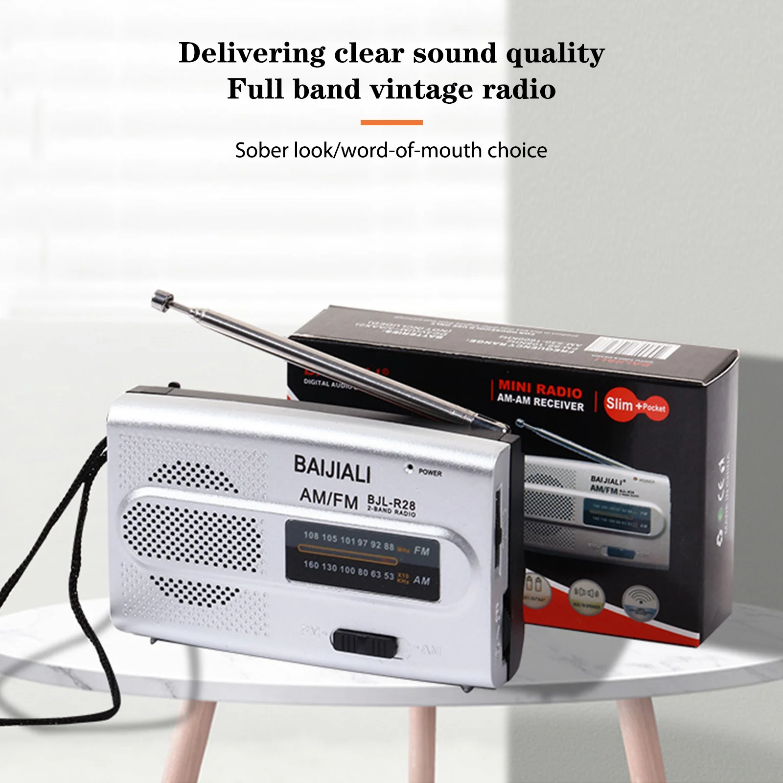 Mini Radios Memory Function Handheld Short/Long Wave Radio Devices ...