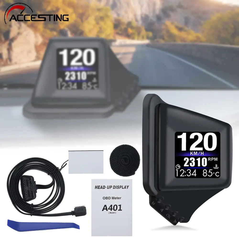 New-OBD-GPS-Dual-System-Head-up-Display-Multi-function-HUD-Gadget-On ...