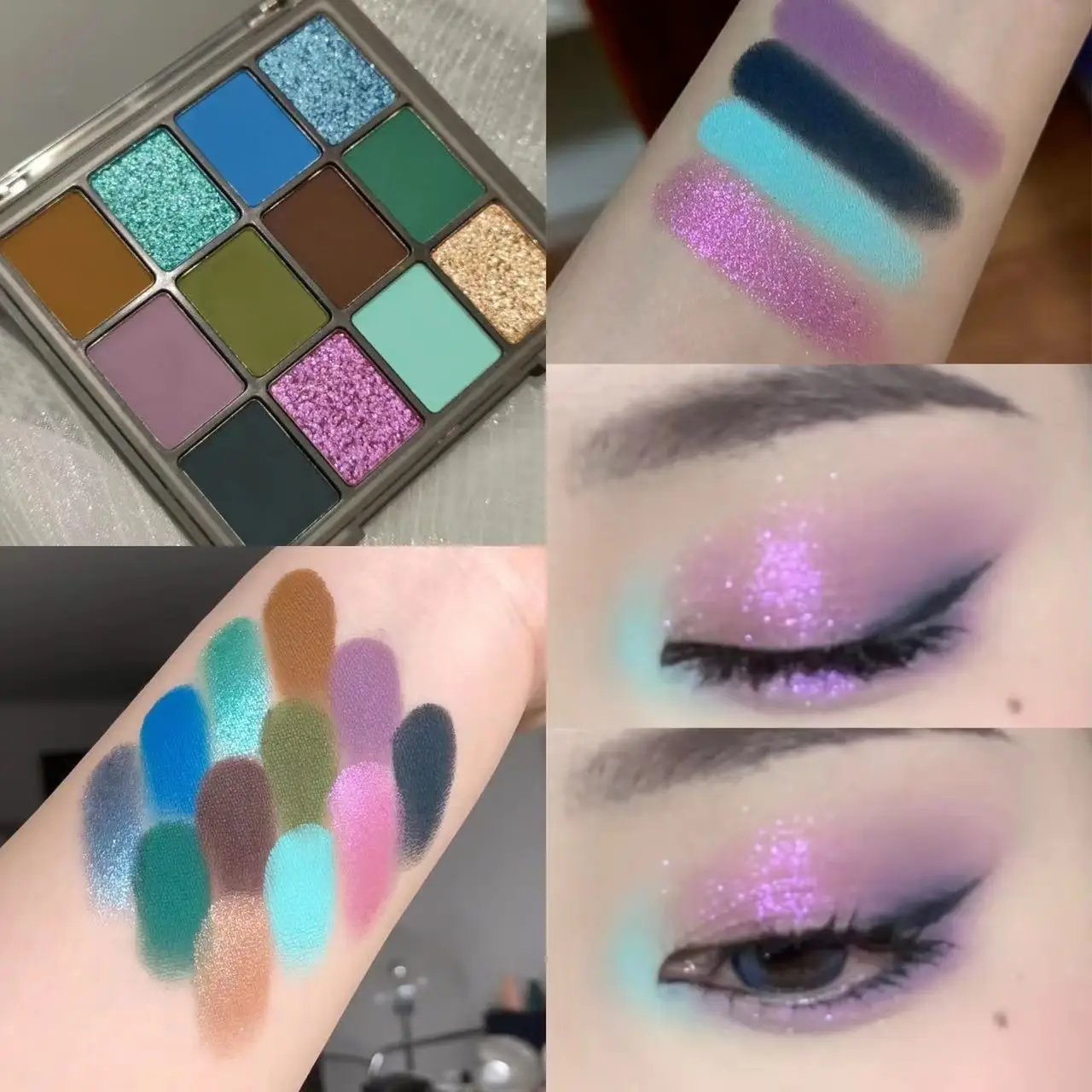 CHOIZ-BEAUTY-Matte-Shine-6-colores-12-colores-maquillaje-de-ojos-sombra ...