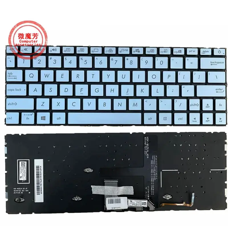 US-Keyboard-For-ASUS-ZENBOOK-13-UX333F-UX333-UX333FN-U3300F-UF3300FC ...