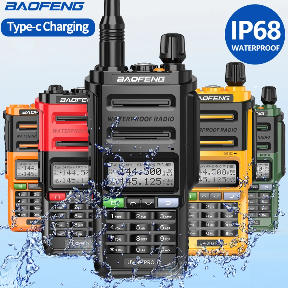 Baofeng GMRS-9R IP67 Walkie Talkie 462-467MHz Waterproof, 40% OFF