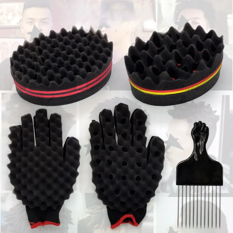 African-Magic-Barber-Sponge-Hair-Brush-For-Black-Man-Hair-Twist-Sponge ...