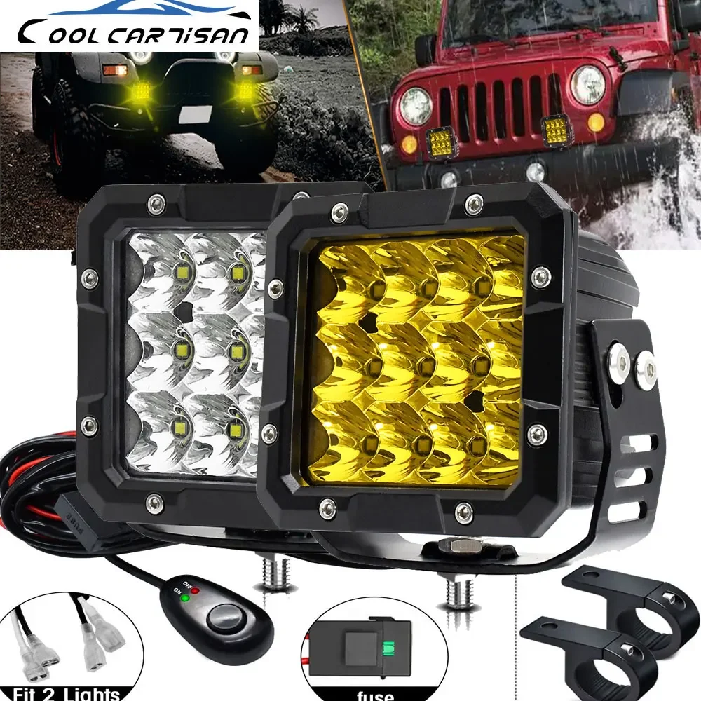 6inch-LED-Mile-Headlight-Lightbar-800w-Spotlights-Fog-Lamp-for-12V-24V ...