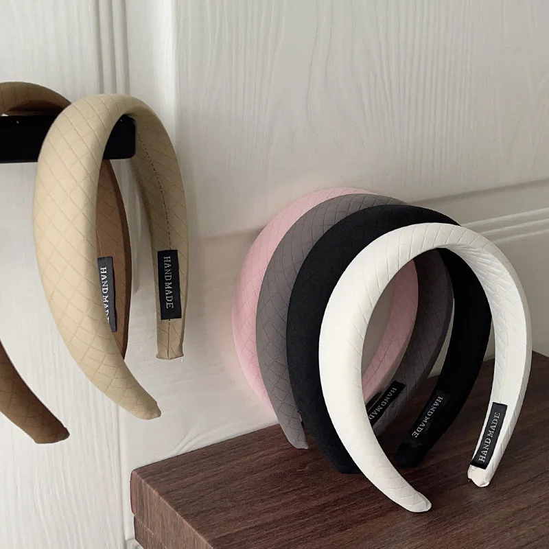 AISHG-French-Vintage-Wide-brimmed-Headband-Women-Rhombus-Sponge-Fabric ...