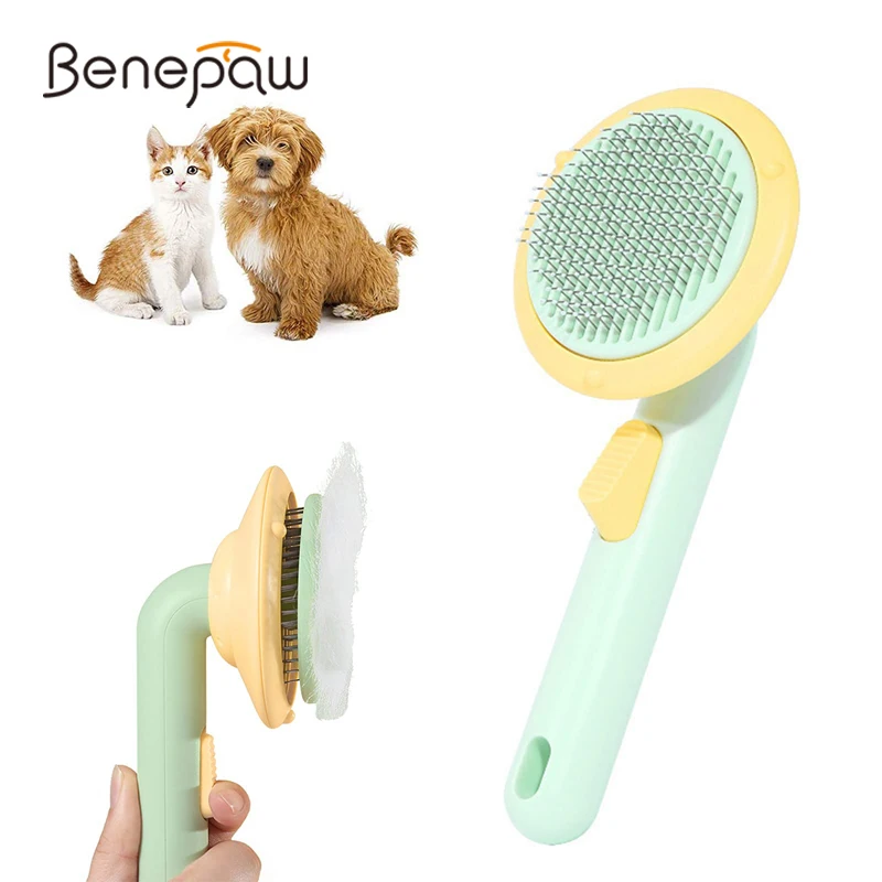 Benepaw Auto limpeza Slicker Dog Brush Comb Profissional Confortável ...
