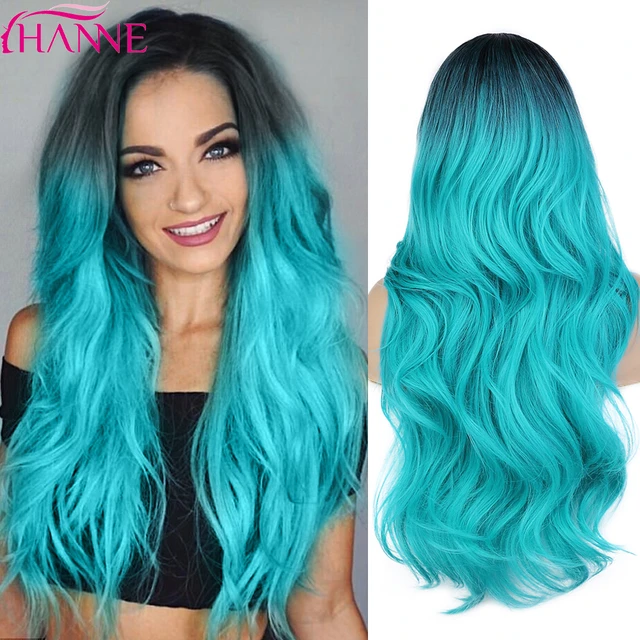 Black And Turquoise Hair