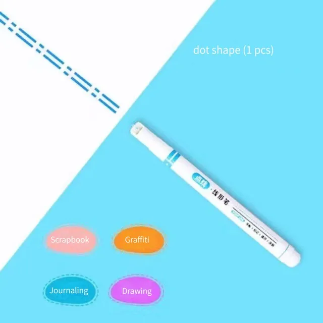 1/6Pcs/set Kawaii Flowers Line Shaped Highlighter Pens Roller Tip Curve ...