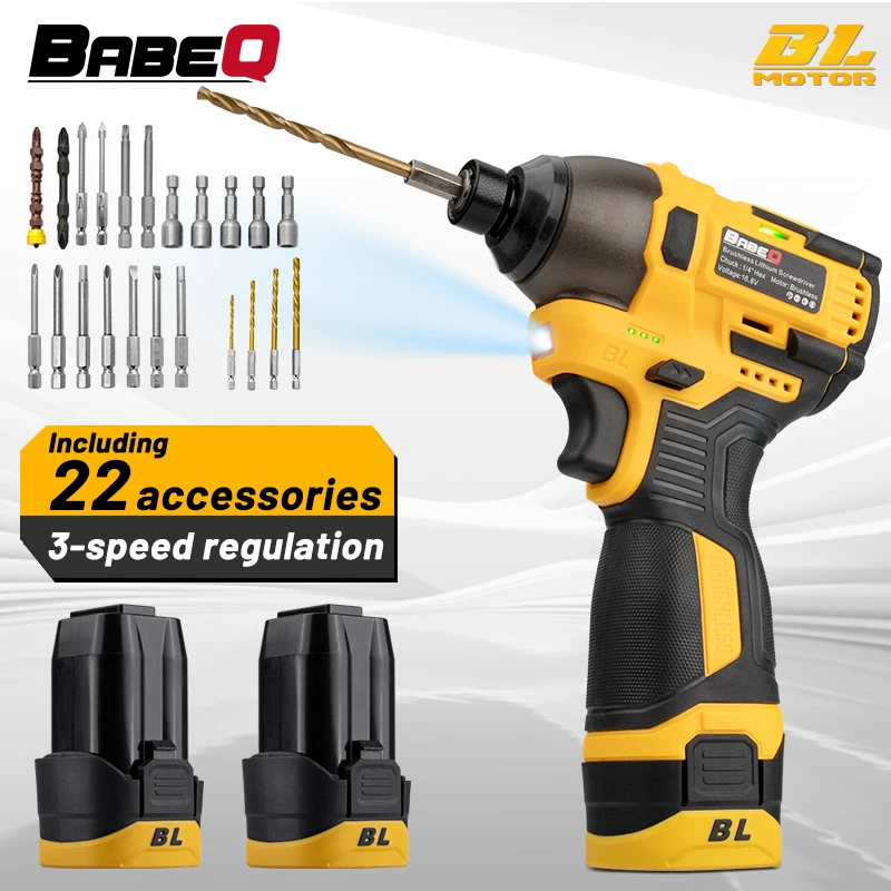 BABEQ-16-8V-Brushless-Electric-Screwdriver-3-Speed-Mini-Cordless-Screwdriver-for-Household ...