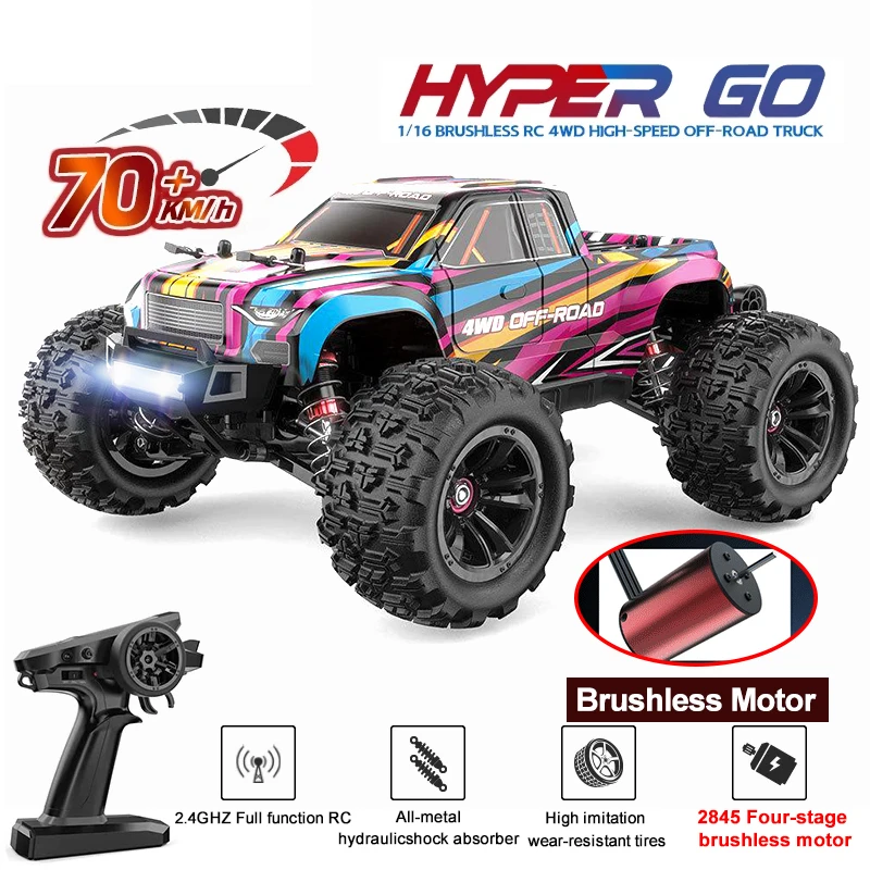 MJX Hyper Go 16207 1:16 70km/h RC CAR 4WD Electric High Speed Remote ...