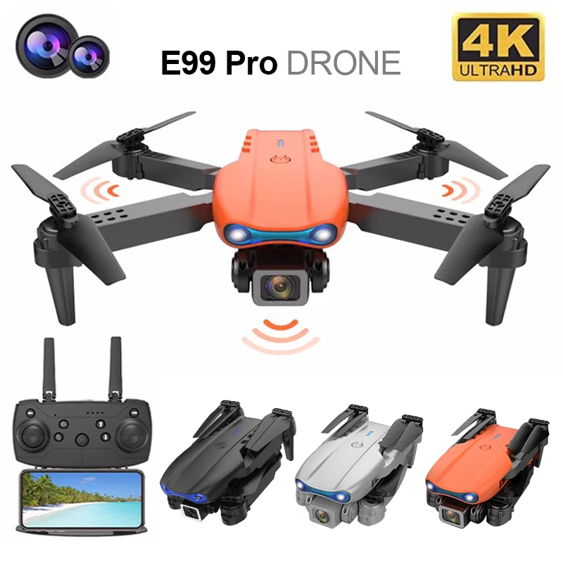 E99 Pro Quadcopter 4K HD Camera Drone Aerial Photography Optical Flow WIFI FPV Obstacle ...