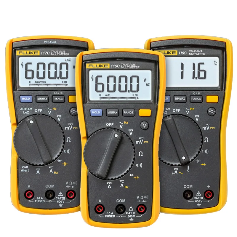 Fluke 117c Havc Voltalert Backlight Digital Multimeter 117 True Rms - Fiber Optic Equipment ...