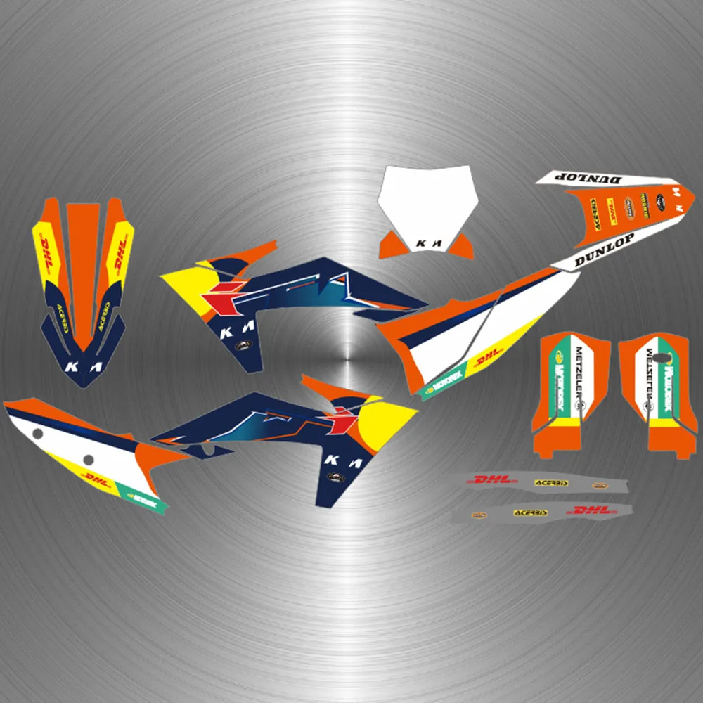 For Ktm 125 250 300 350 450 500 Sx Sxf Exc Excf Xcw Xcf 2011-2023 Graphics Decals Stickers Kit ...