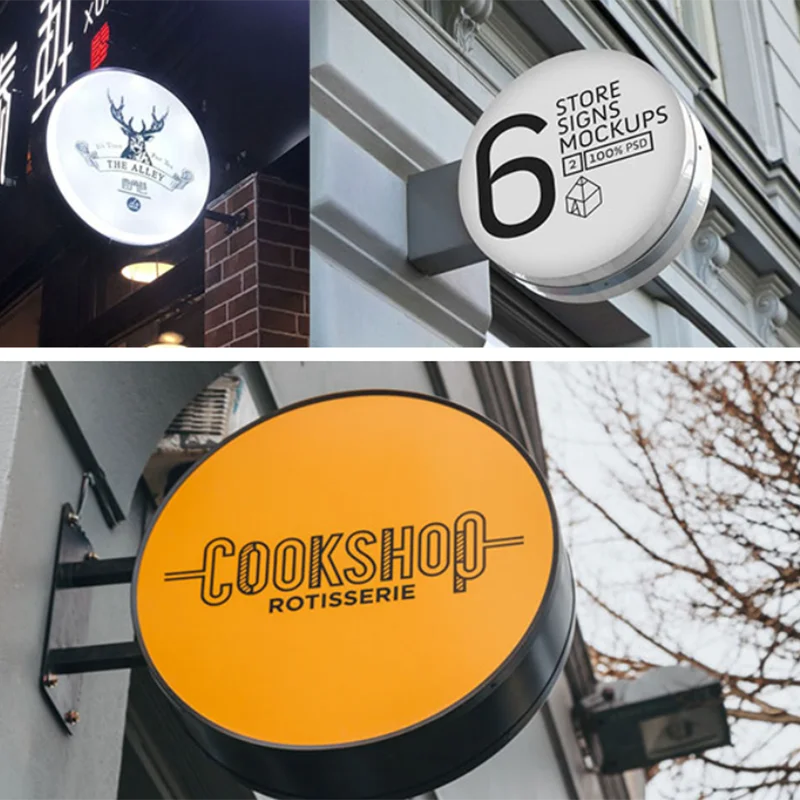 27-6-70cm-Round-LED-Blank-Double-Sided-Outdoor-Light-box-Circular ...