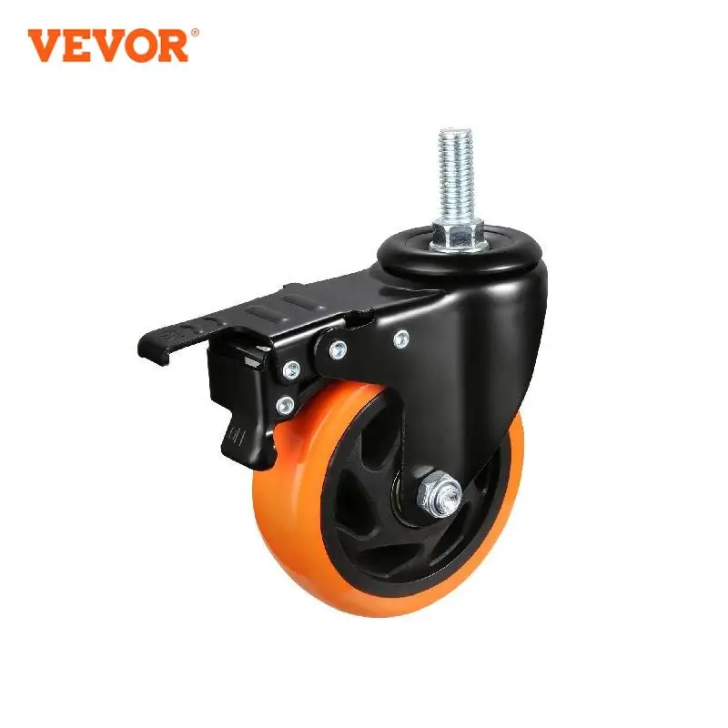 Vevor-Industrial-Swivel-Caster-Rodas-Haste-roscada-bloqueio-duplo-A-B ...