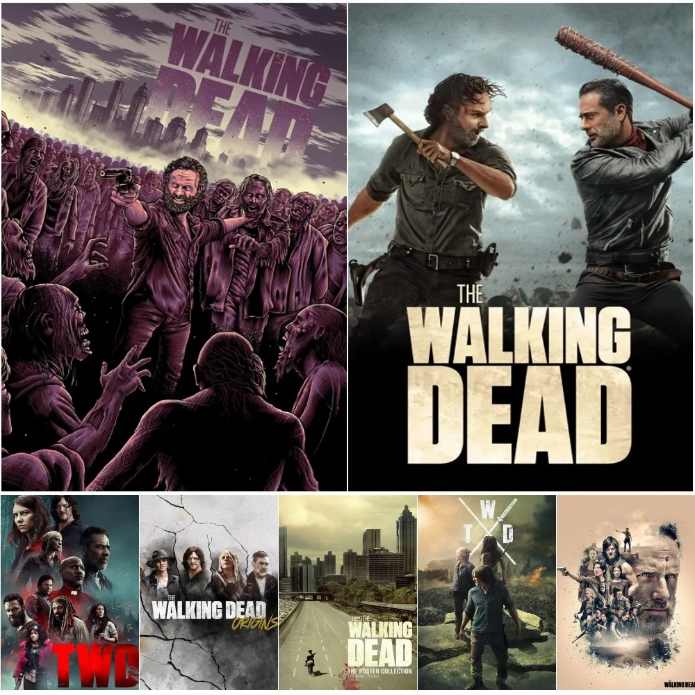 Walking Dead TV Show Poster Canvas Printing Painting Bedroom Study ...