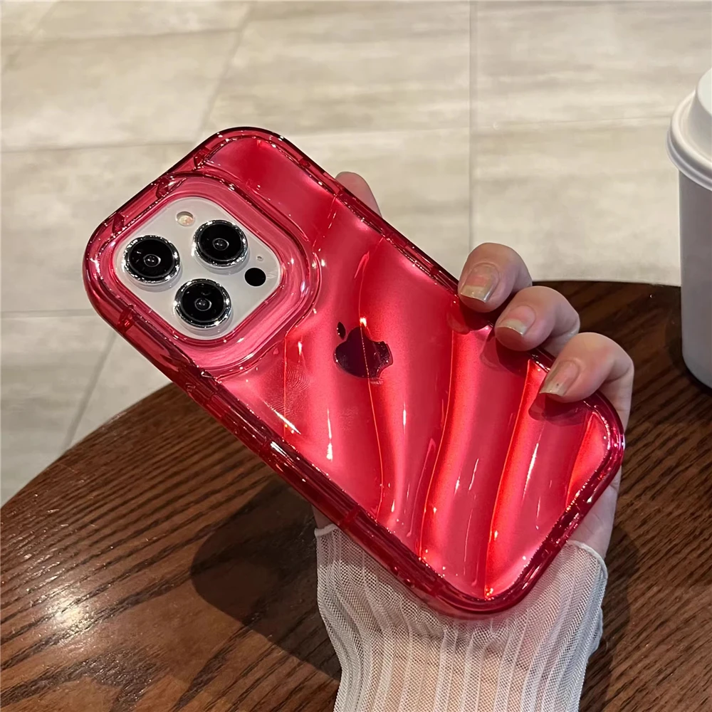 Cute-Water-Ripple-Pattern-Silicone-Phone-Case-For-iPhone-15-Pro-14-13 ...