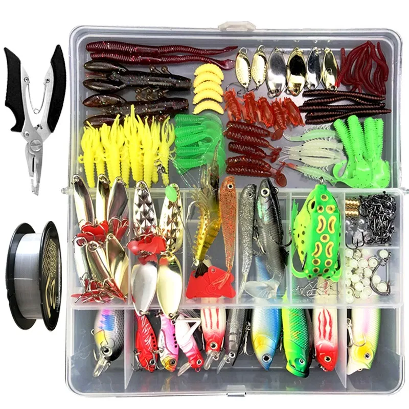 Fishing-Lure-Kit-Soft-and-Hard-Bait-Set-Gear-Layer-Minnow-Metal-Jig ...
