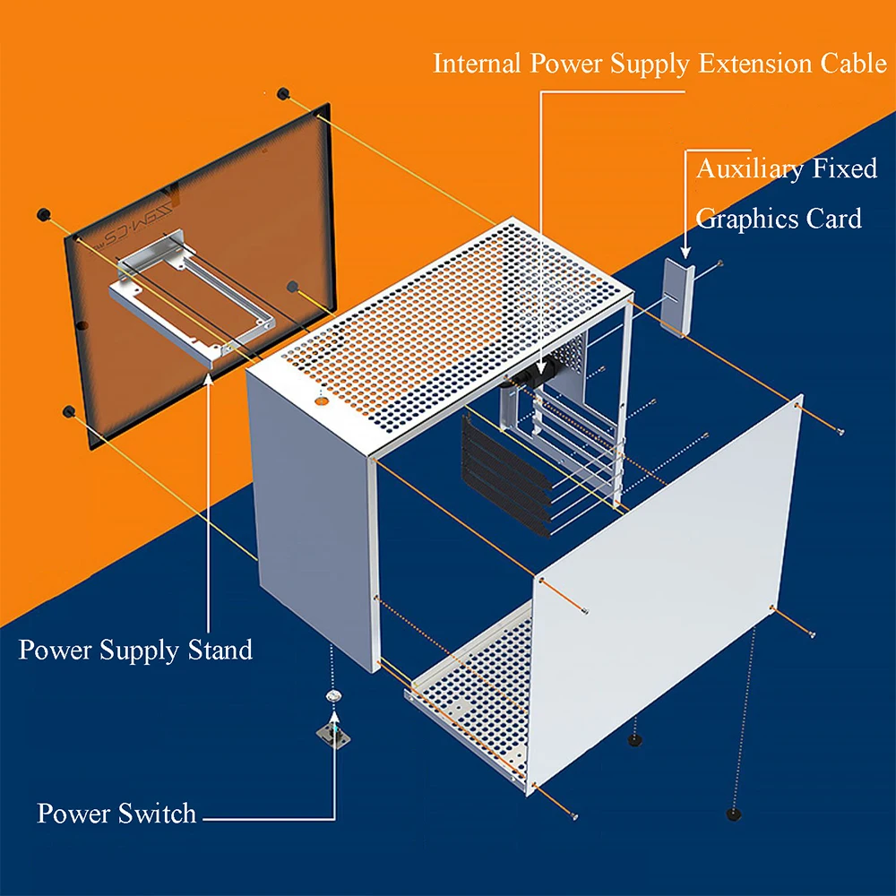 Standing Inside Computer Tower Labeled