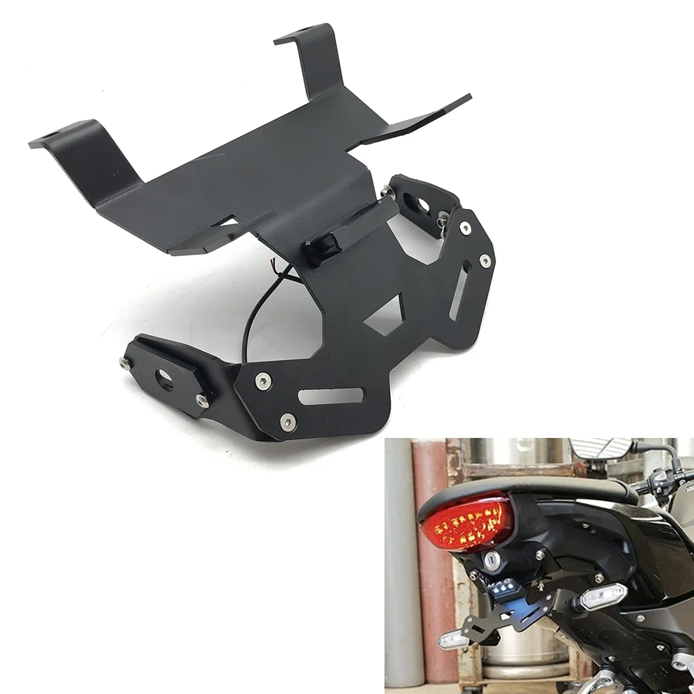 Motorcycle-With-LED-Light-License-Plate-Holder-Tail-Tidy-For-Honda ...