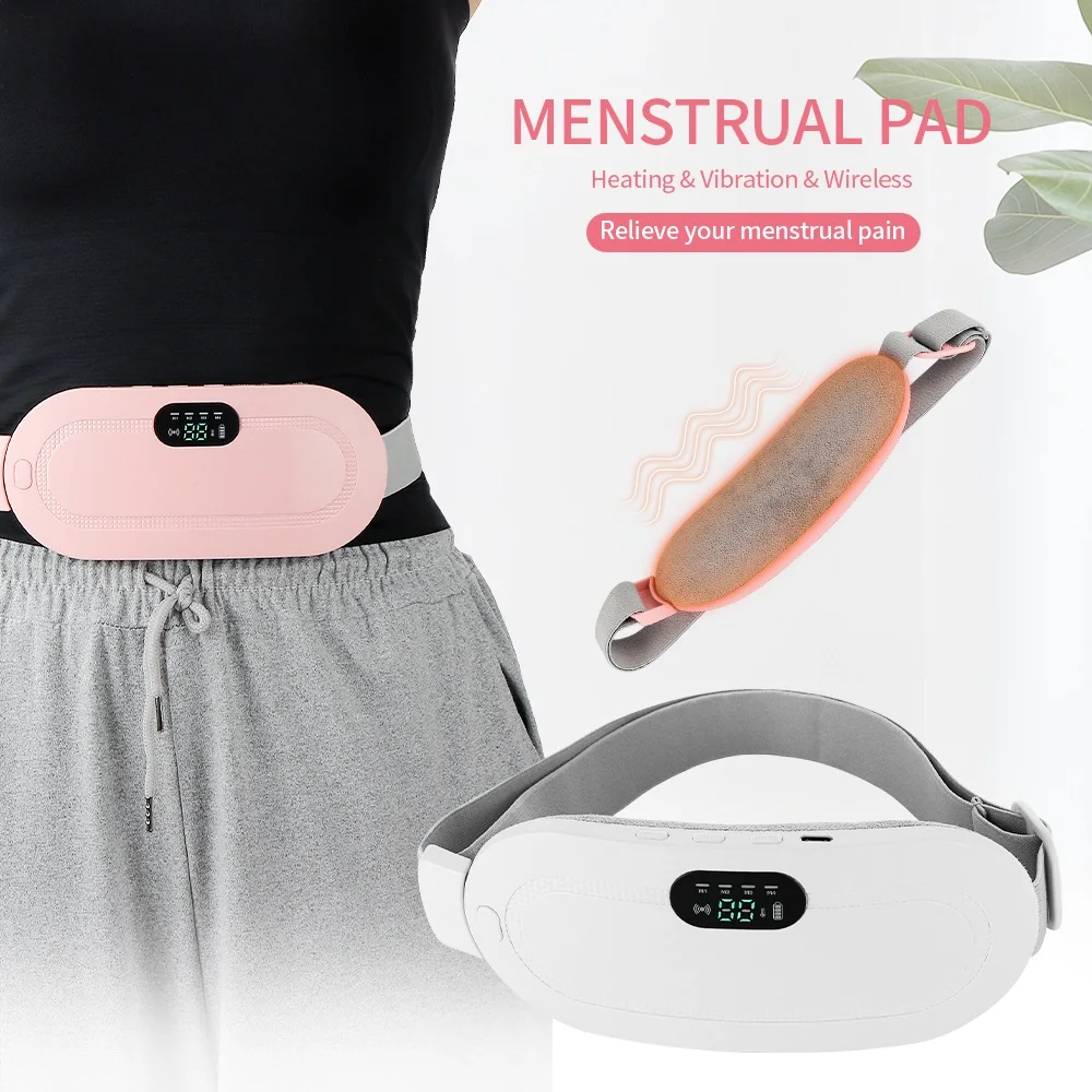 Lady Menstrual Heating Pad Warm Palace Belt Relieve Menstrual Pain Hot ...