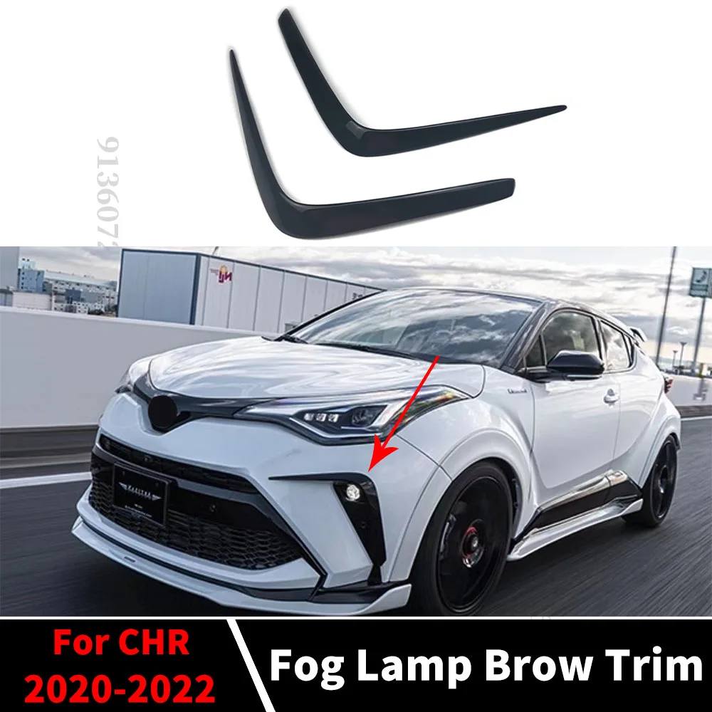 Accessories Tuning Sticker Front Fog Lamp Brow Splitter Trim Cover ...