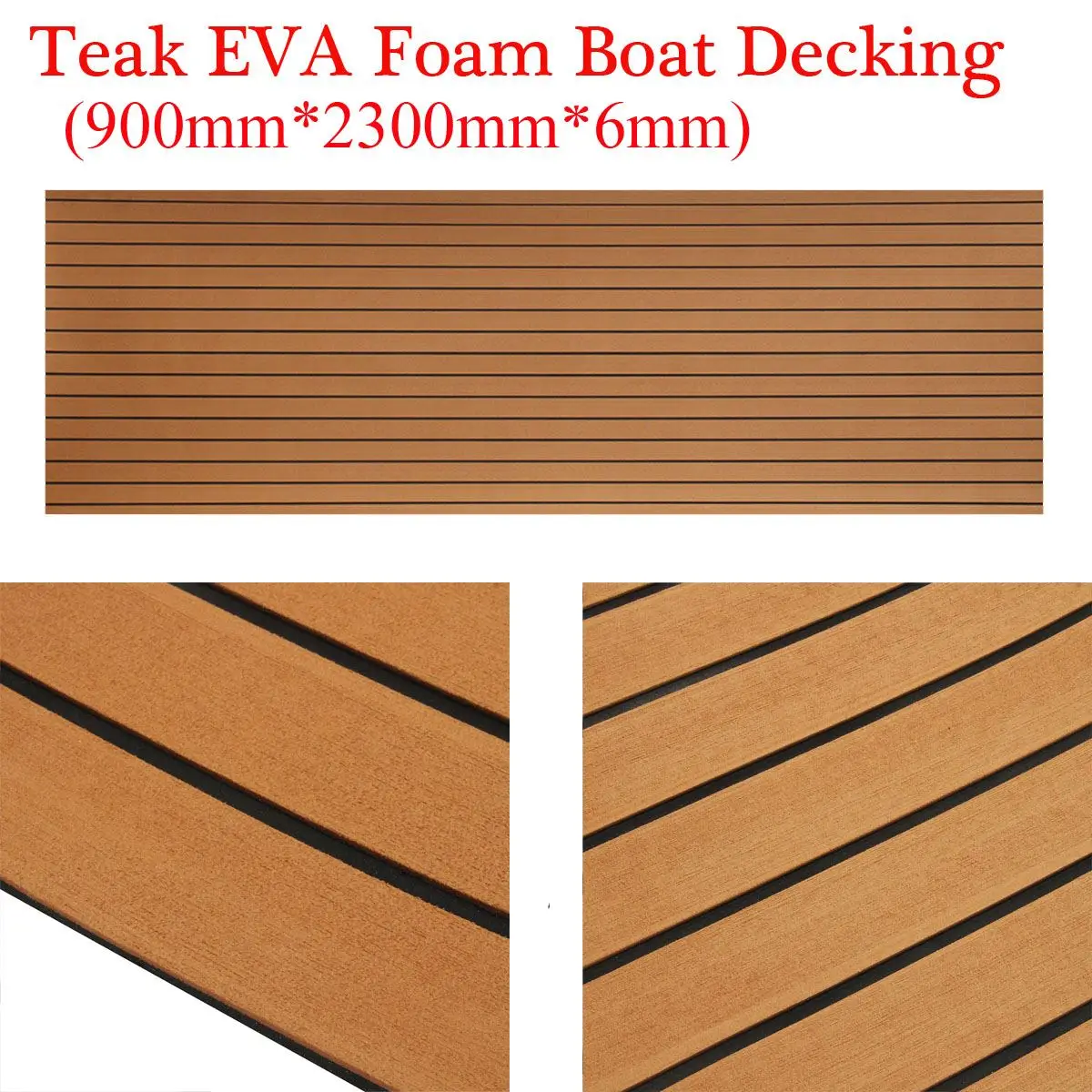 Self-Adhesive Foam Teak Decking EVA Foam Marine Flooring Faux Boat Decking Boat EVA Foam Floor ...