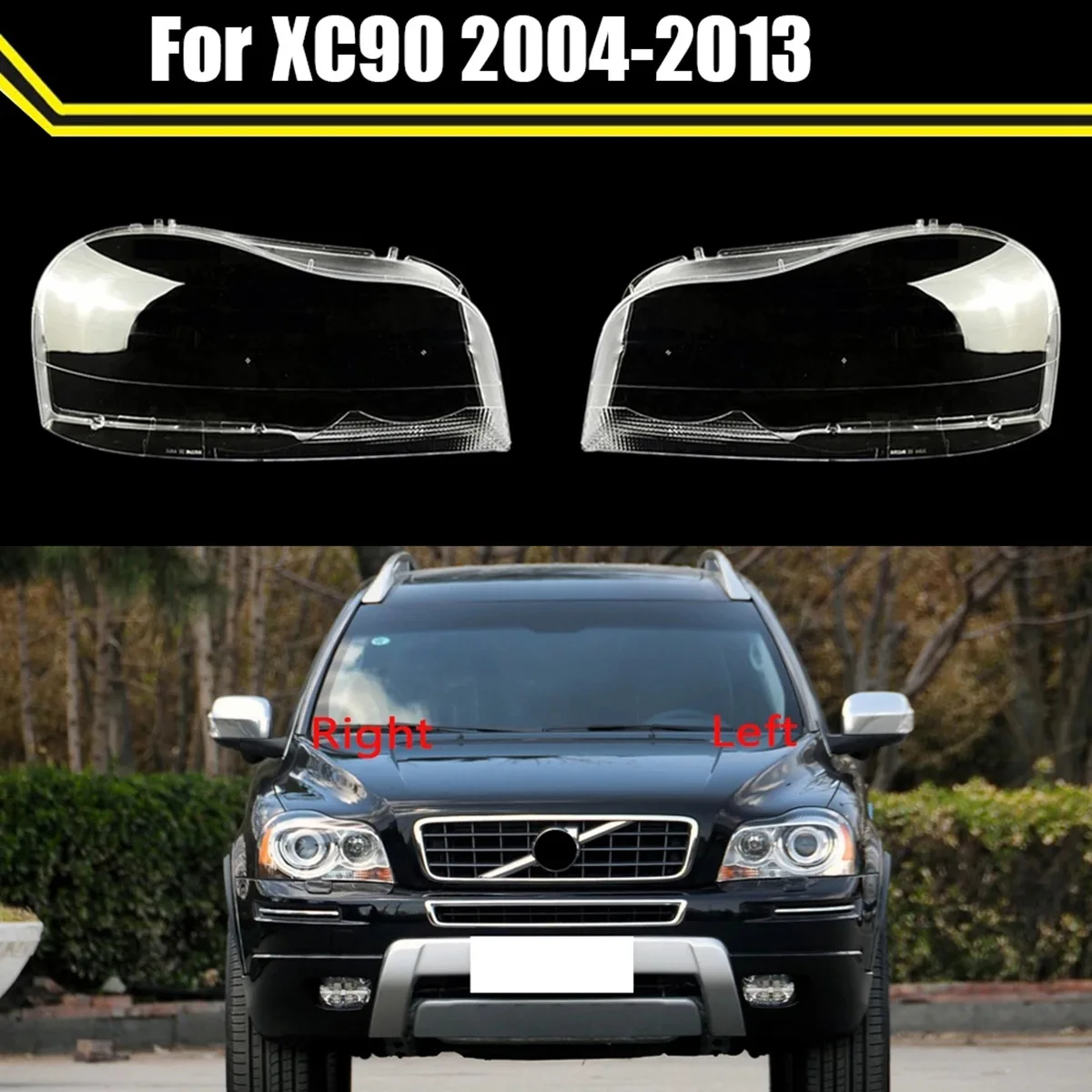 For-Volvo-XC90-2004-2013-Car-Transparent-Lampshade-Head-Light-Lamp-Cover-Glasses-Lamp-Shade ...