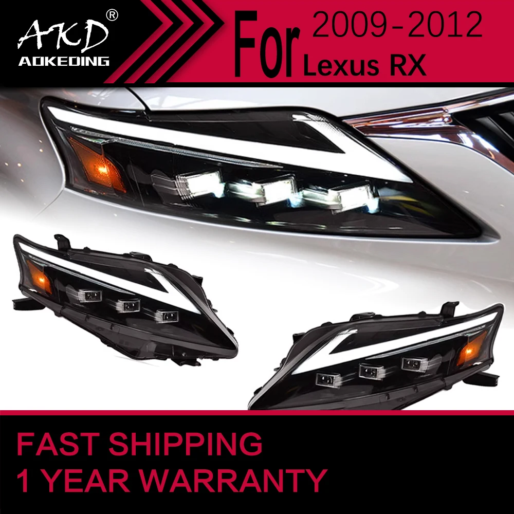 Car-Lights-for-Lexus-RX-LED-Headlight-2009-2012-RX300-RX270-RX350-Head ...