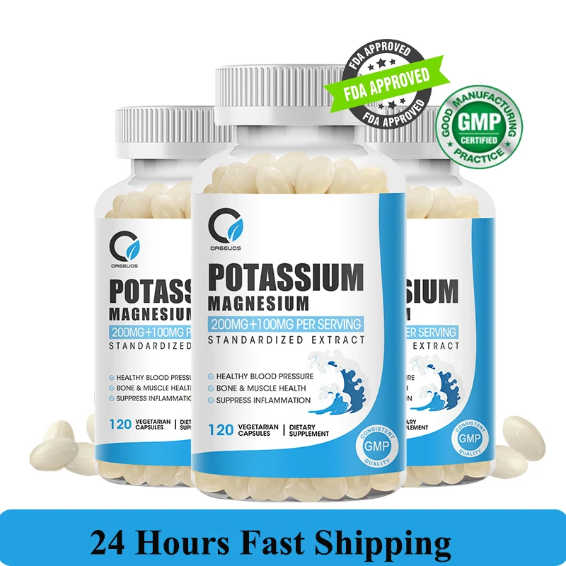 Magnesium Potassium Supplement - High Absorption Magnesium Complex ...