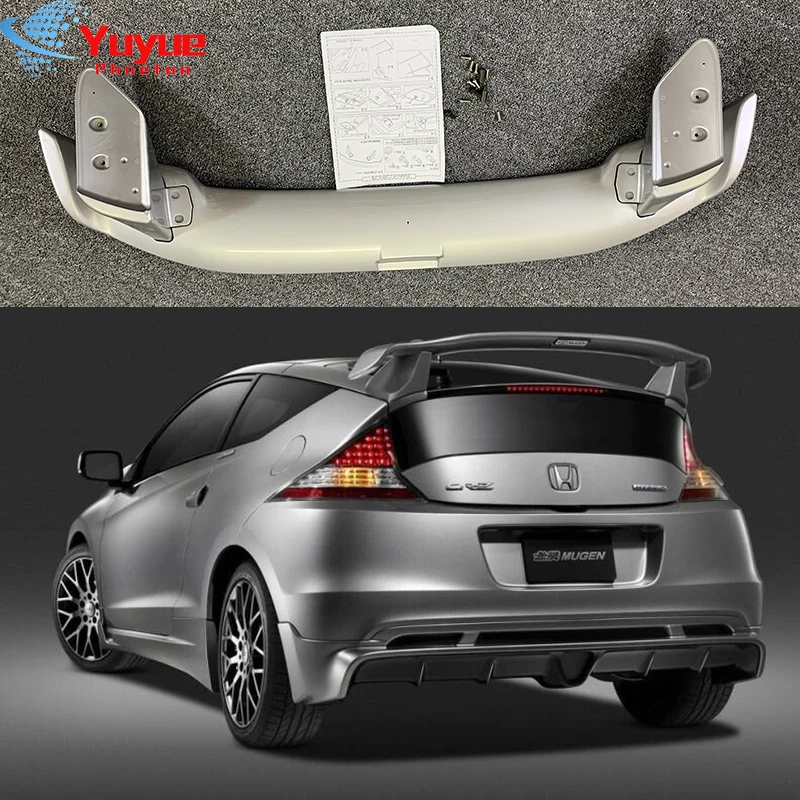 For Honda CRZ CR-Z ZF1 MU Style ASB Rear Trunk Spoiler Wing Lip Diffuers Trim Parts BodyKits ...