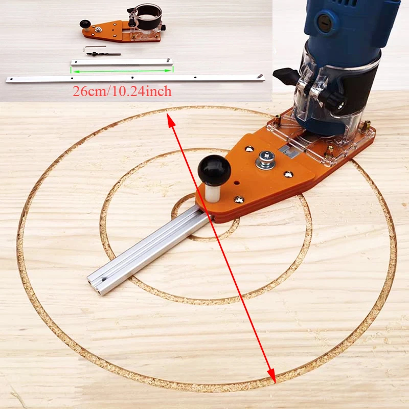 Circle-Cutting-Jig-Circle-Guide-Kit-Hand-Trimmer-Wood-Router-Milling ...