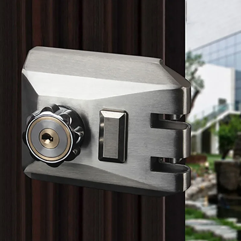 Security Lock 6 Keys Door Lock Strong Deadbolt Home Security Universal ...