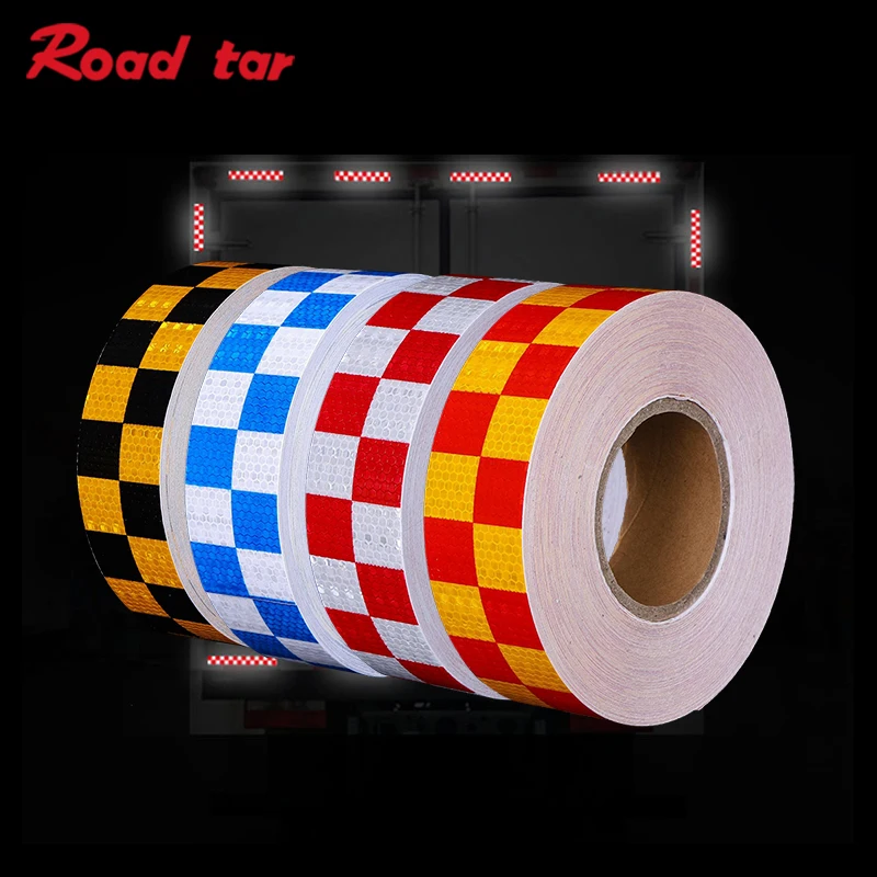 Roadstar-5cmX50m-Self-Adhesive-Shining-Reflective-Sticker-Warning-Tape ...