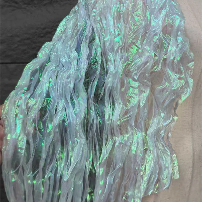 Wave Wrinkled Gradient – Mermaid Texture Cloth – Art Options