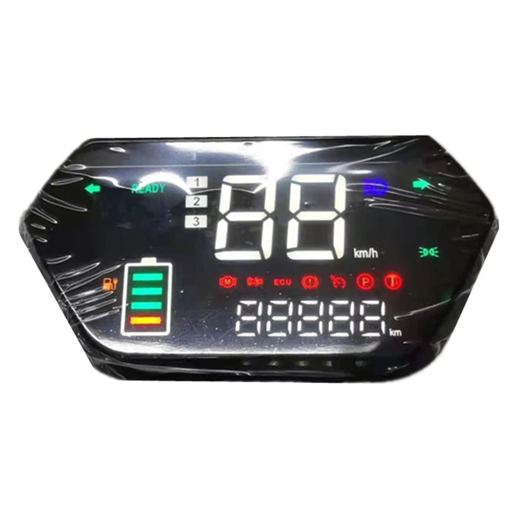 48V 60V 72V LCD Display Meter Control Panel For EBike Electric Scooter ...