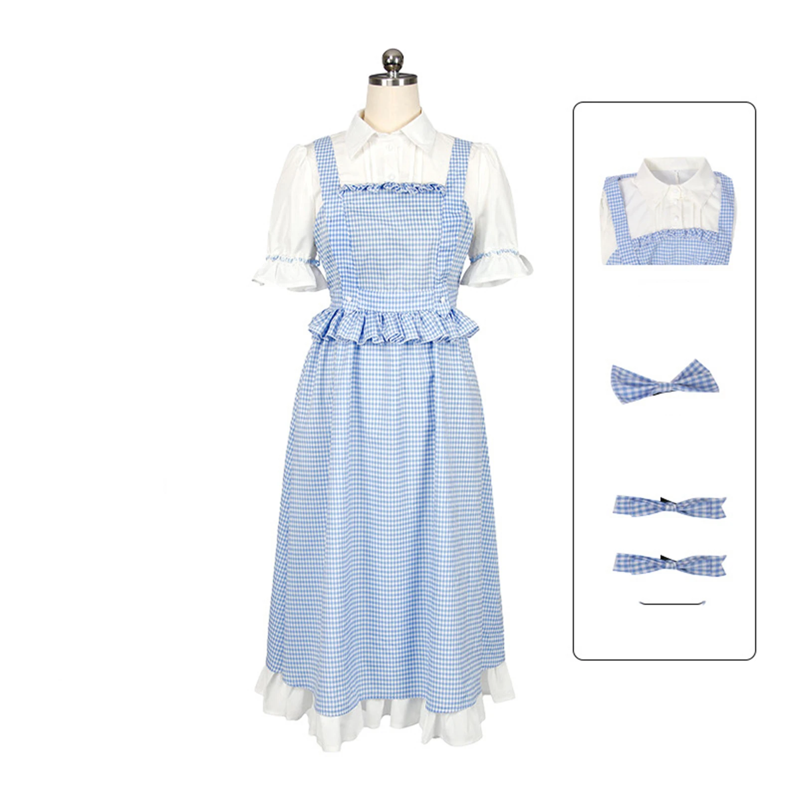 Disfraz de Dorothy para cosplay, disfraz de princesa Alicia, vestido de ...