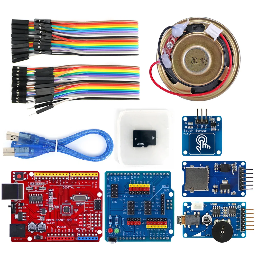 Wav Player Kit With Open-smart Board Micro Sd Card Touch Sensor Module ...