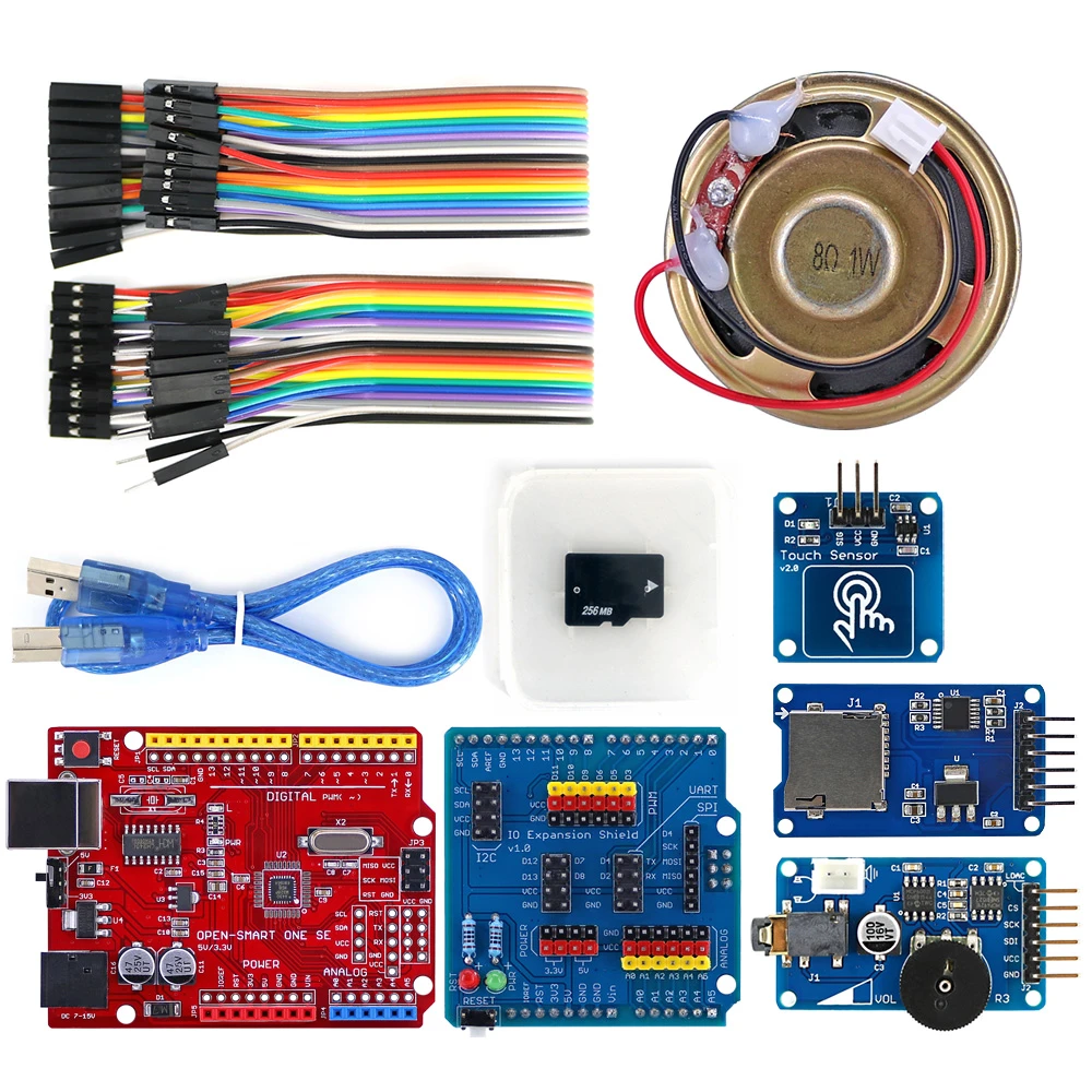 Wav Player Kit With Open-smart Board Micro Sd Card Touch Sensor Module ...