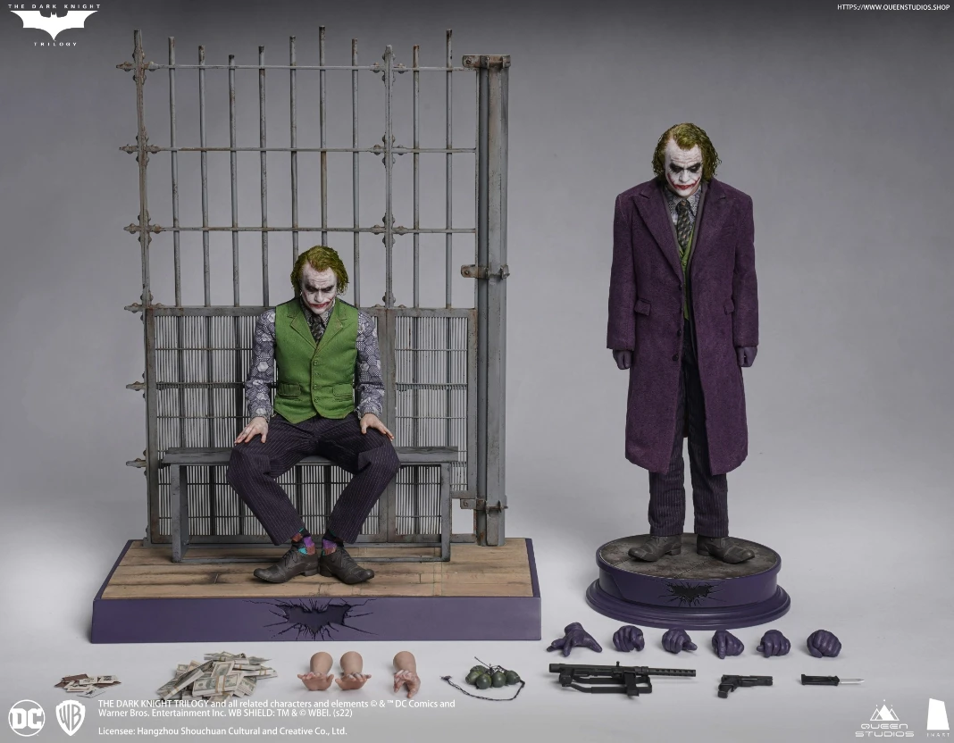 Queen Studios INART 1/6 Joker Heath Ledger Deluxe Action Figure | AliExpress
