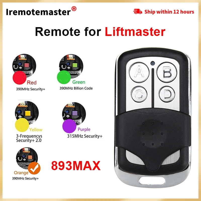 2026 New Garage Door Opener Remote For LiftMaster 893MAX Openers with ...